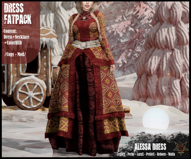 Second Life Marketplace Rks Alessa Dress Fatpack